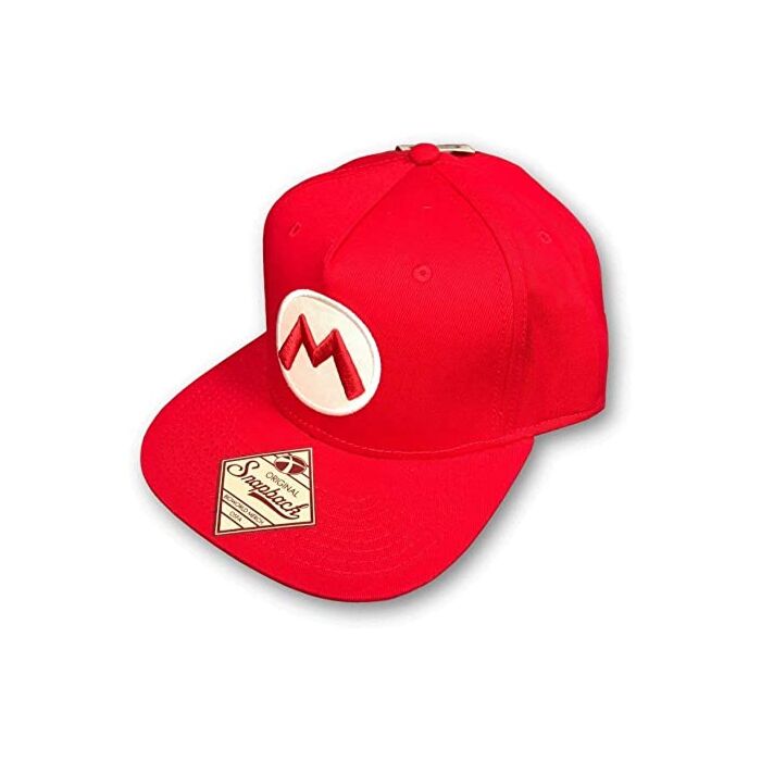 Mario Logo Snapback Cap (Red)
